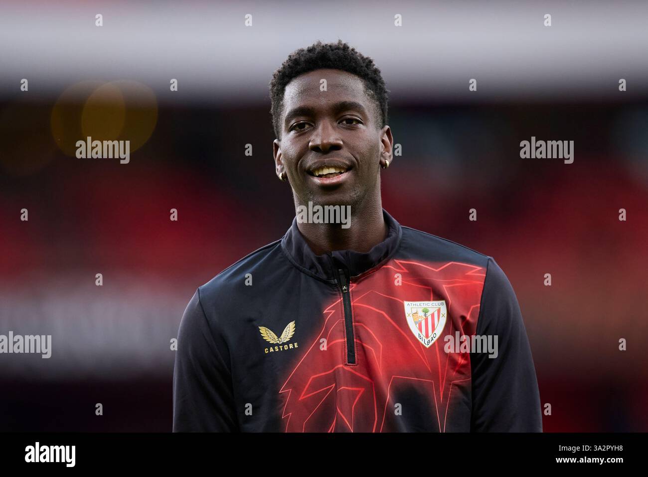 Adama Boiro of Athletic Club looks on prior to the UEFA Europa League ...