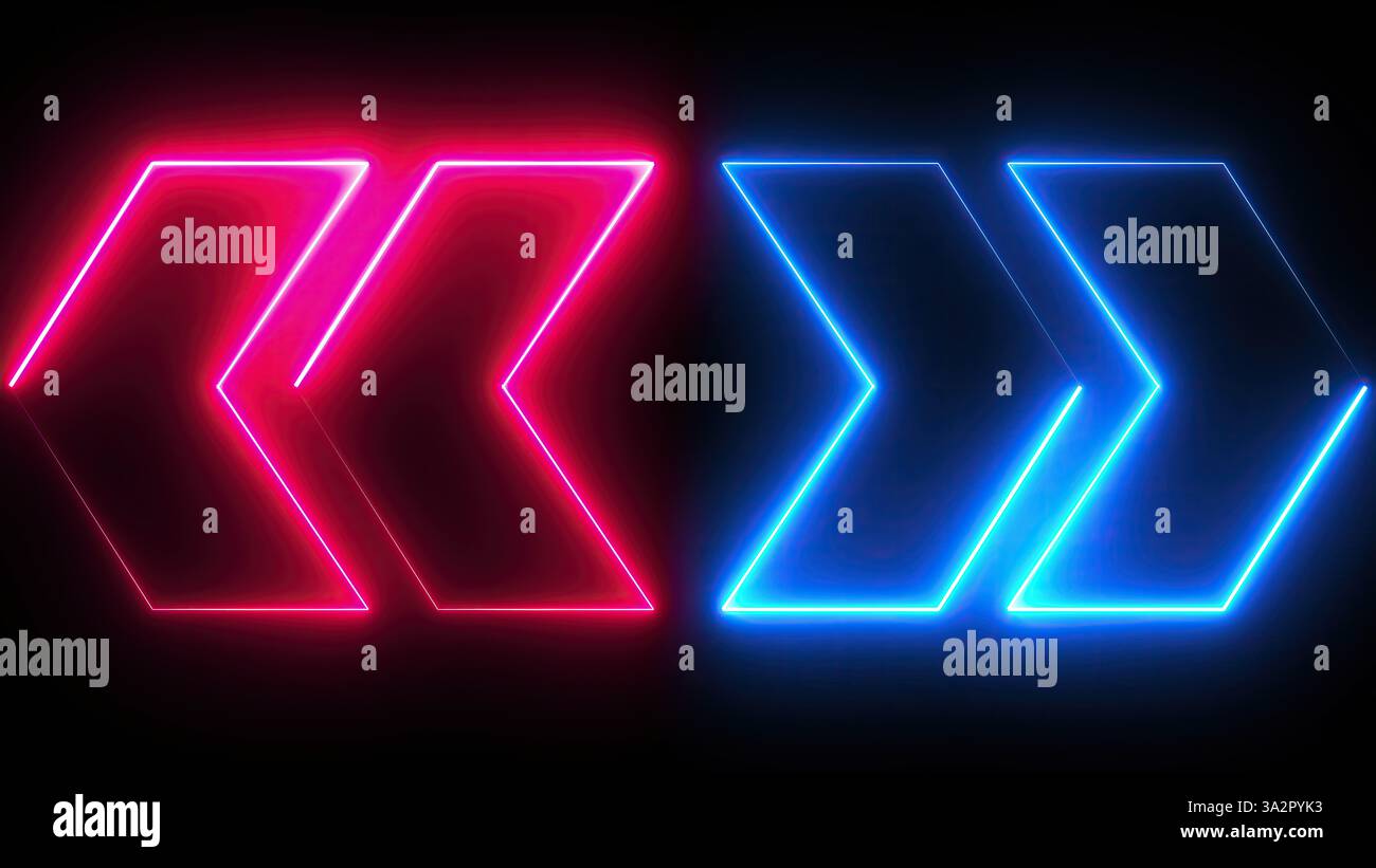 Arrows animation white light signal hi-res stock photography and images ...