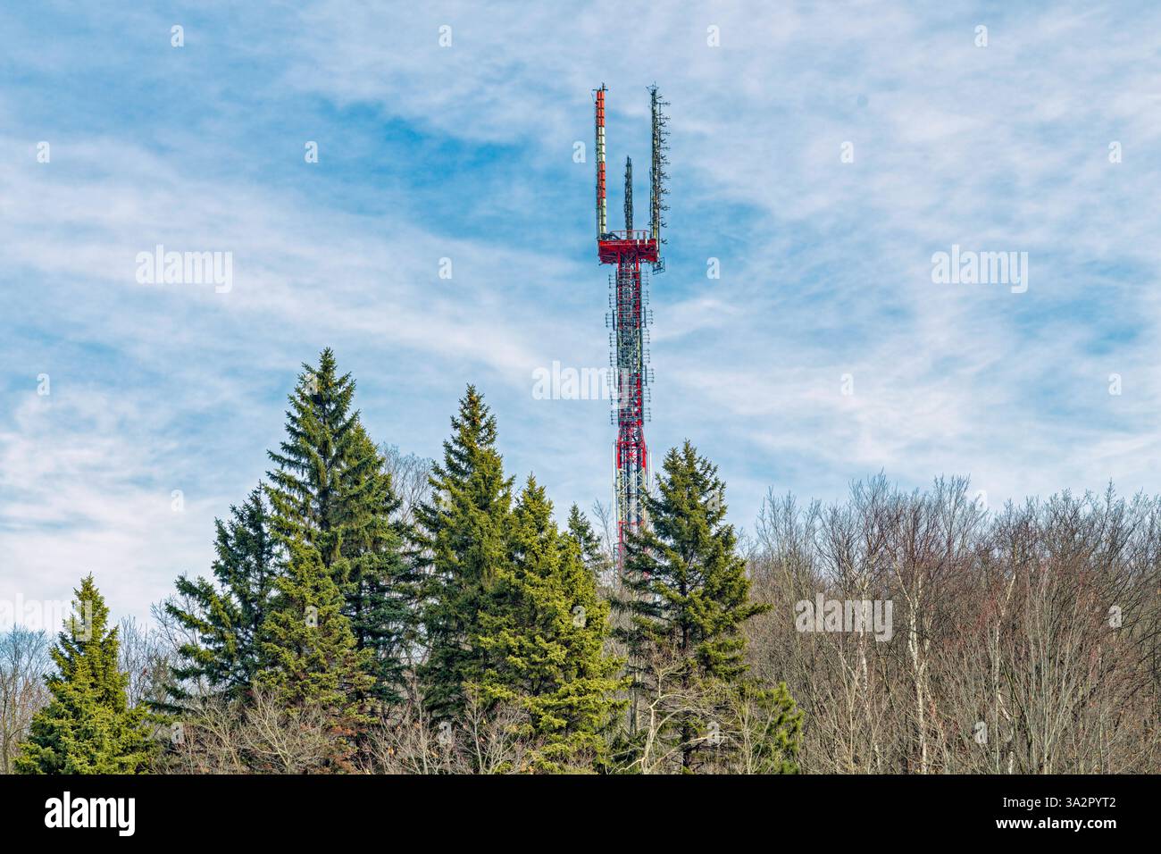 Mount Royal Broadcasting - Communcations Towers Stock Photo - Alamy