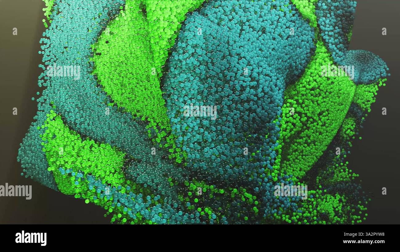 Particle explosion green particles burst hi-res stock photography and ...