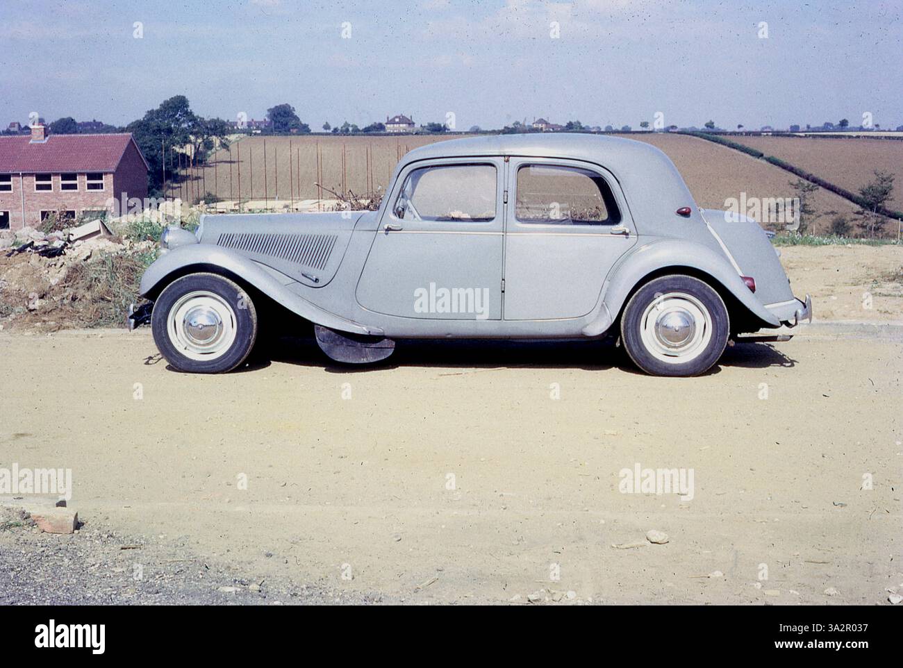 1966, historical, a French car, a Citroen Traction Avant, licence plate ...