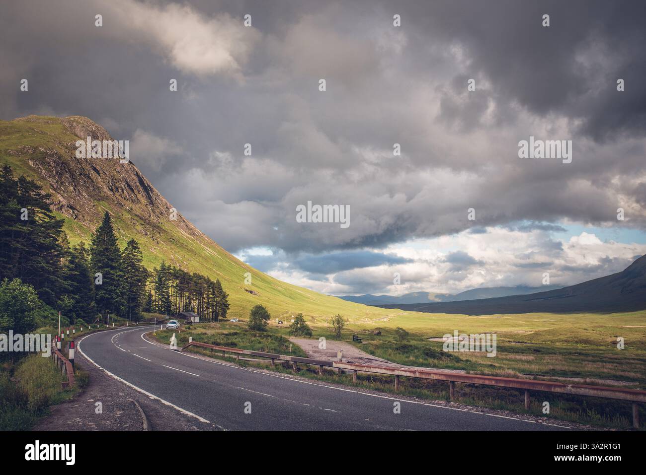 Scenic road in Glencoe, in the scottish highlands Stock Photo - Alamy