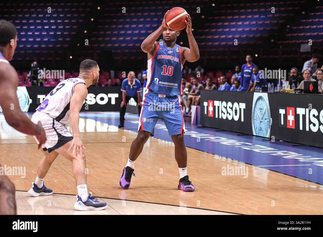 Andres Feliz (Dominican Republic) against Egypt. FIBA Olympic ...