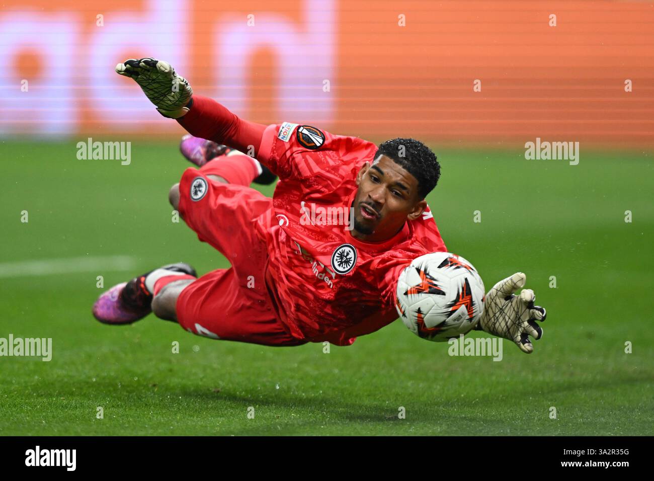 13 March 2025, Hesse, Frankfurt/M.: Soccer, Europa League, Eintracht Frankfurt - Ajax Amsterdam ...