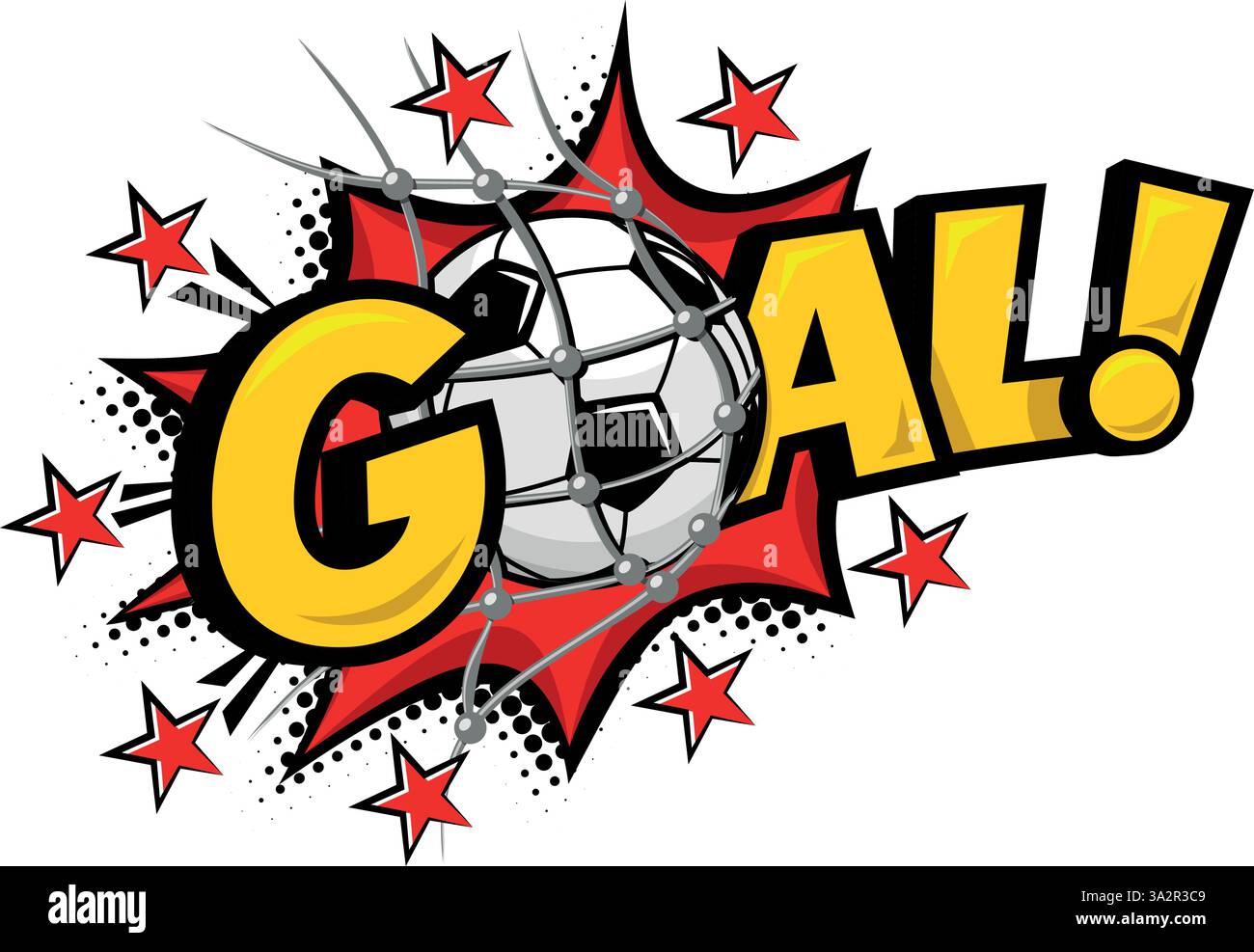 Star explosion soccer ball hi-res stock photography and images - Alamy