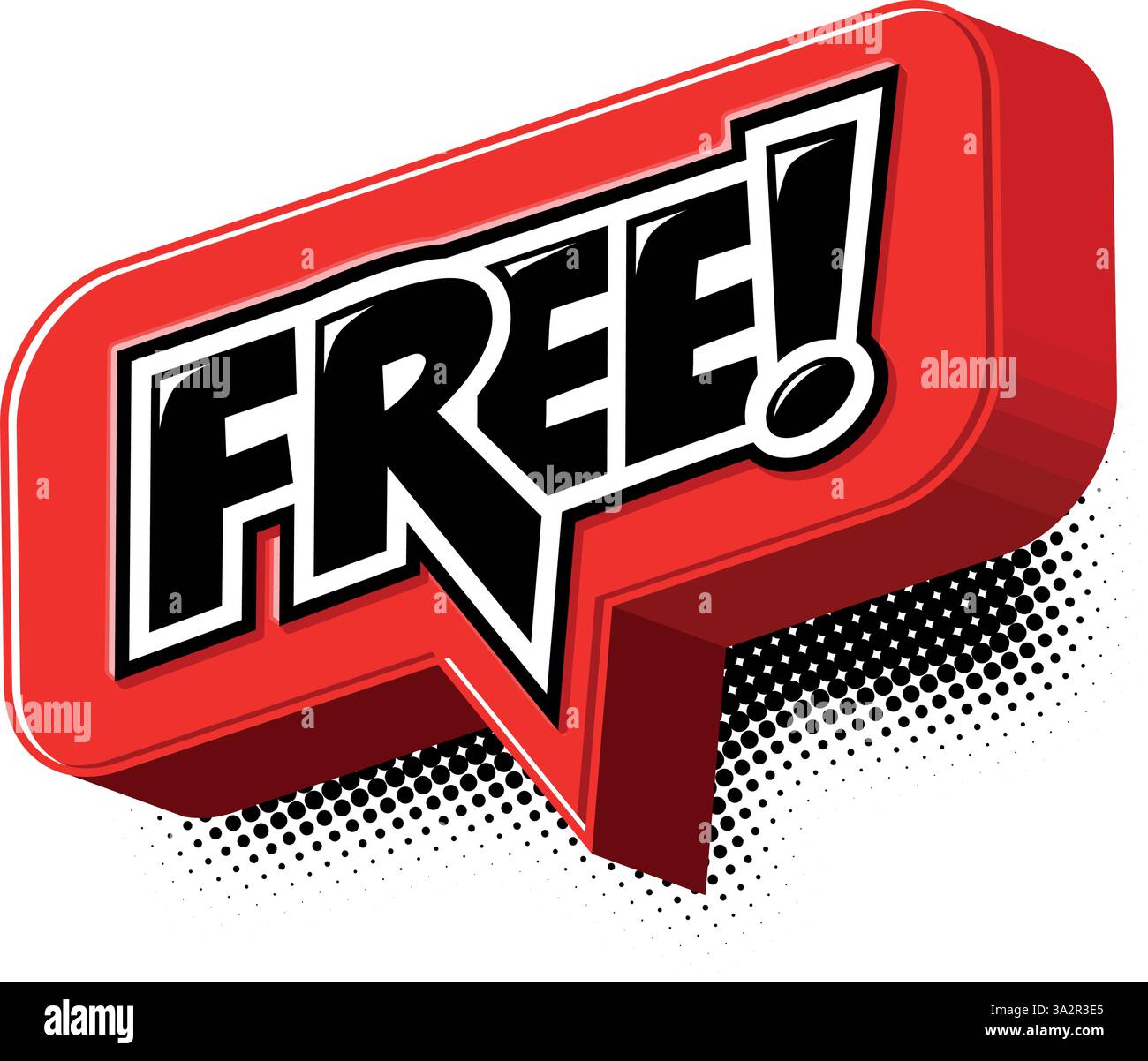 Free - Comic book style word in speech bubble on advertising ...