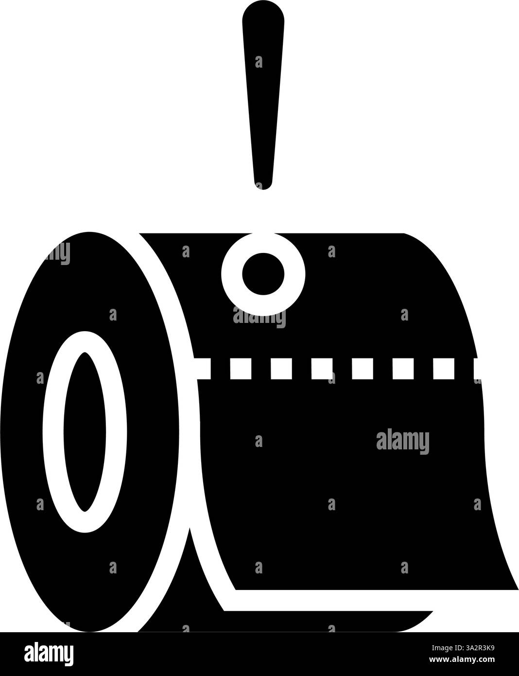 diarrhea warning glyph icon vector illustration Stock Vector Image ...