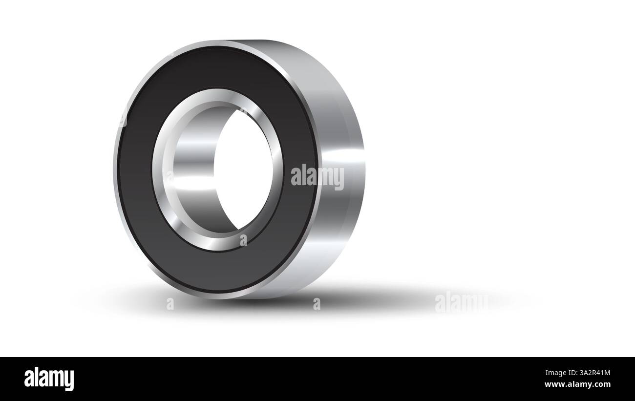 Ball bearings isolated on white background. Vector illustration Stock ...