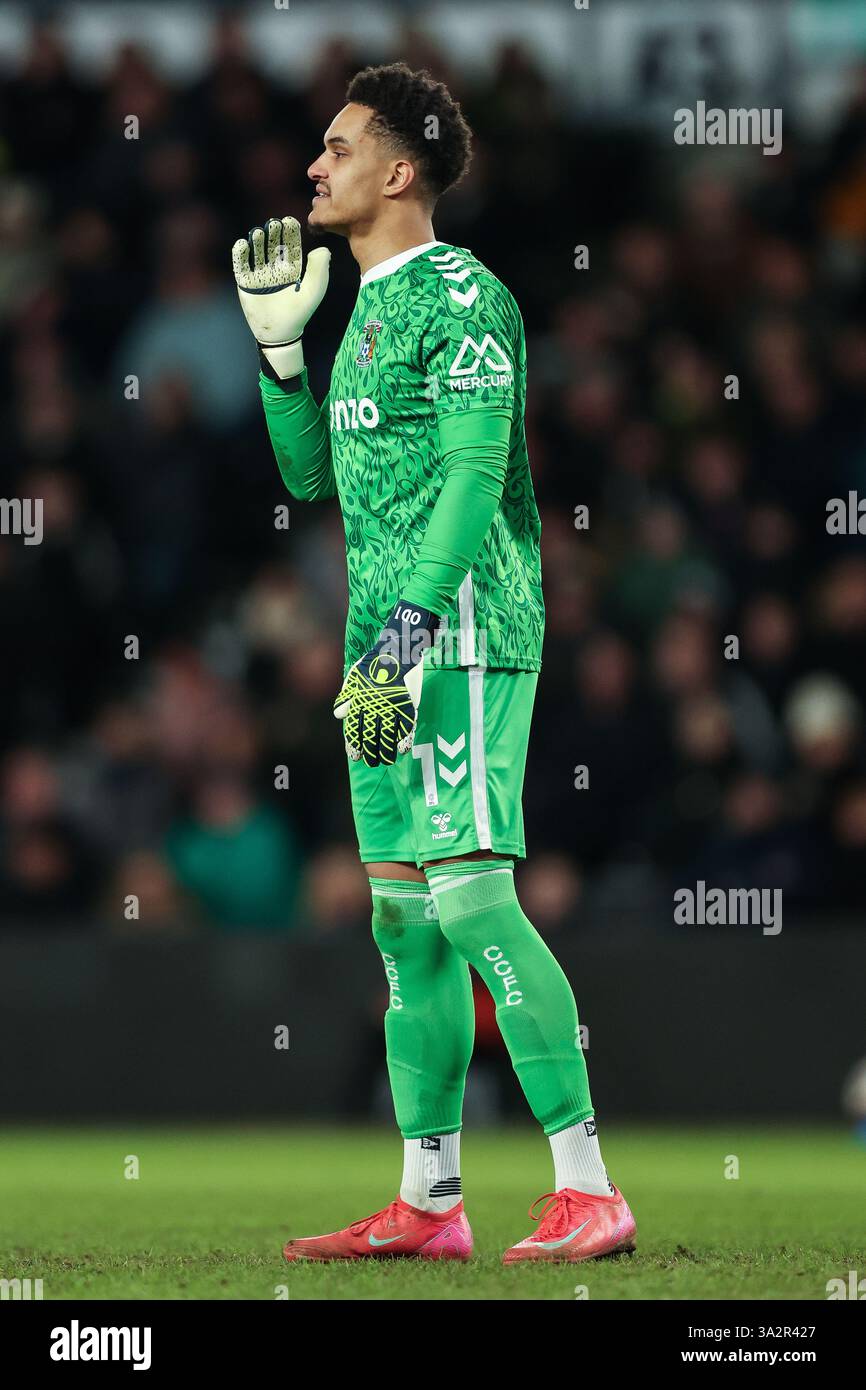 Coventry City goalkeeper Oliver Dovin during the Sky Bet Championship ...