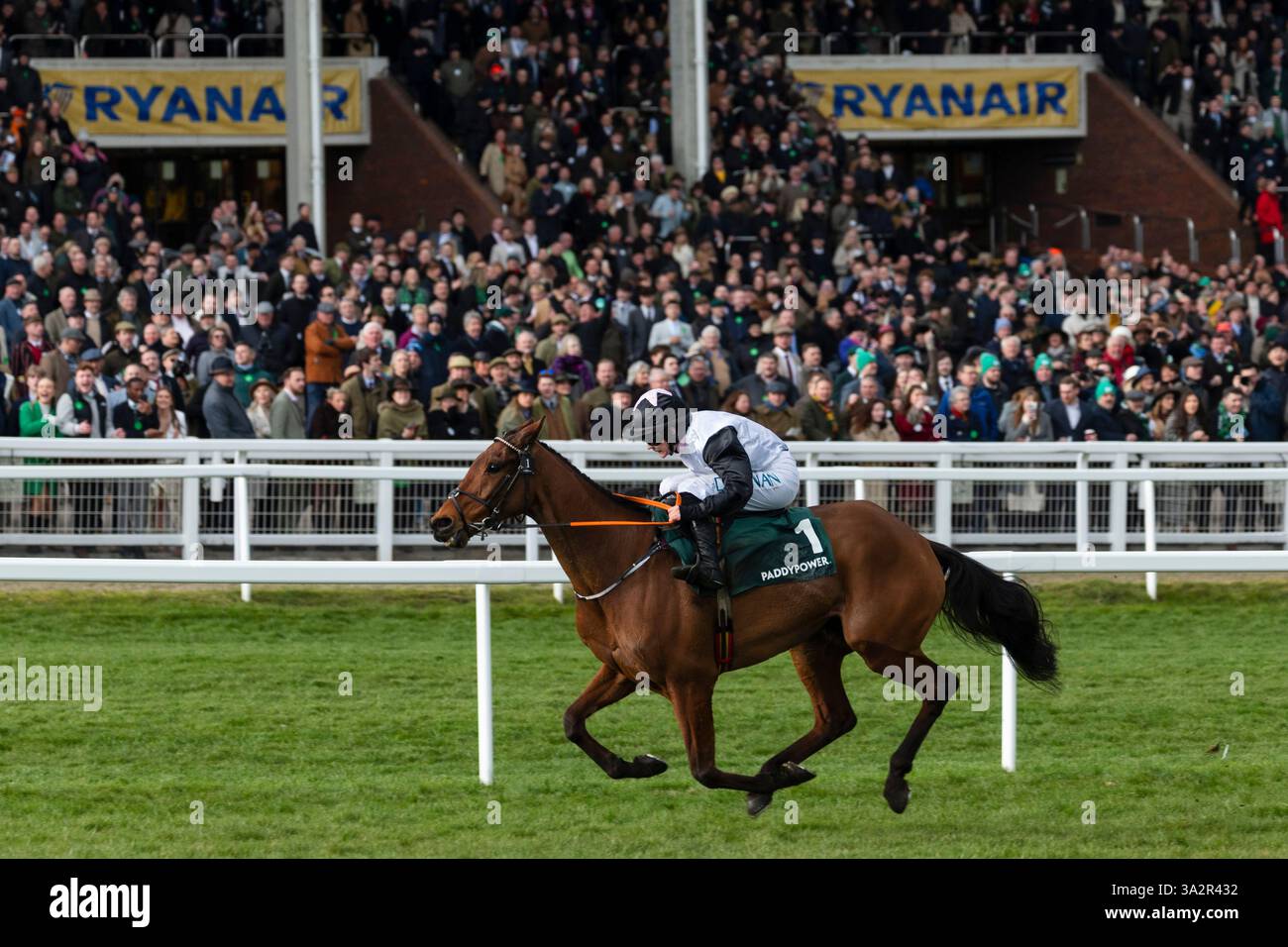 Cheltenham, England. March 13, 2025: Jockey Rachel Blackmore on Bob ...