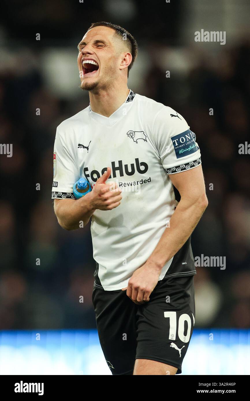 Derby County's Jerry Yates after the Sky Bet Championship match at ...