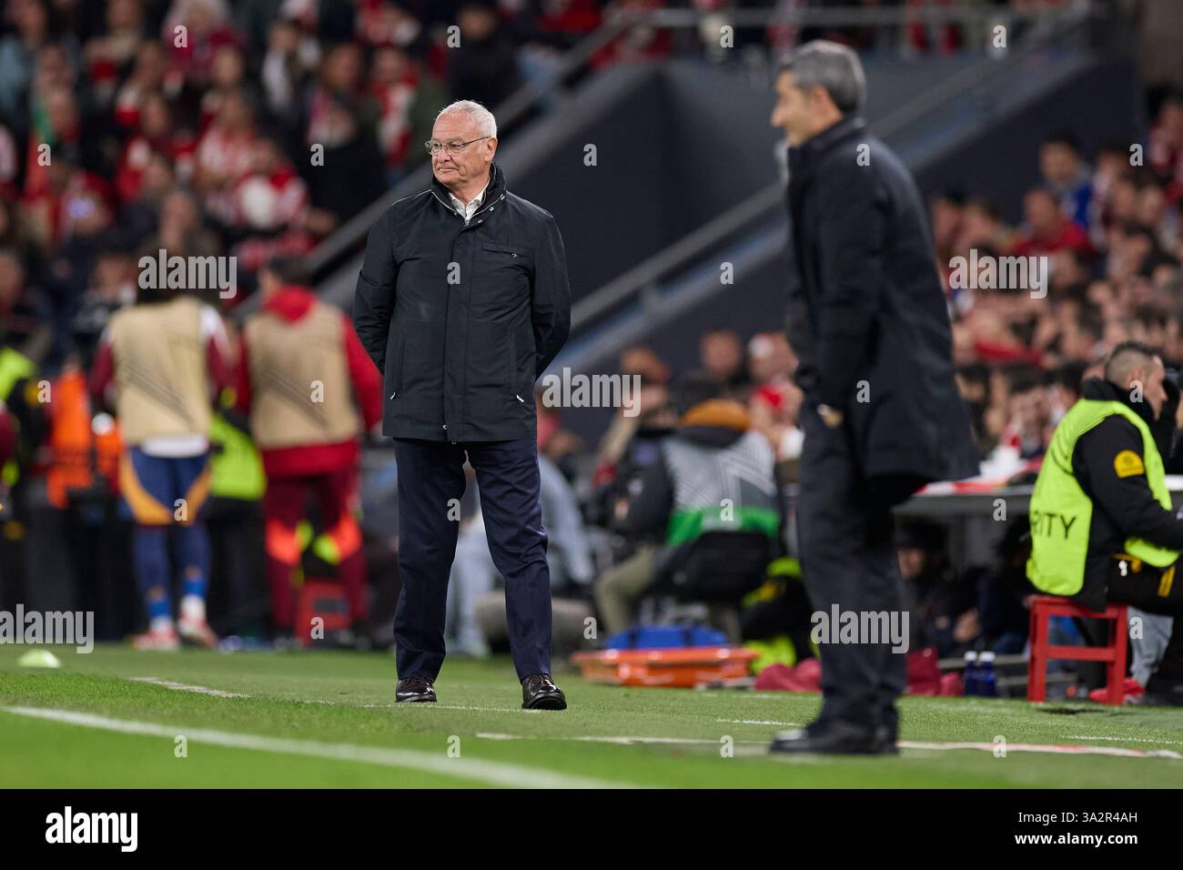 Claudio Ranieri, head coach of AS Roma, looks on during the UEFA Europa ...