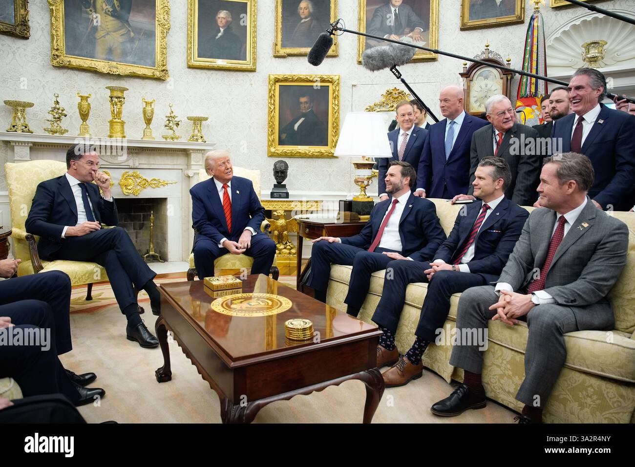 United States President Donald Trump meets with Mark Rutte, Secretary ...