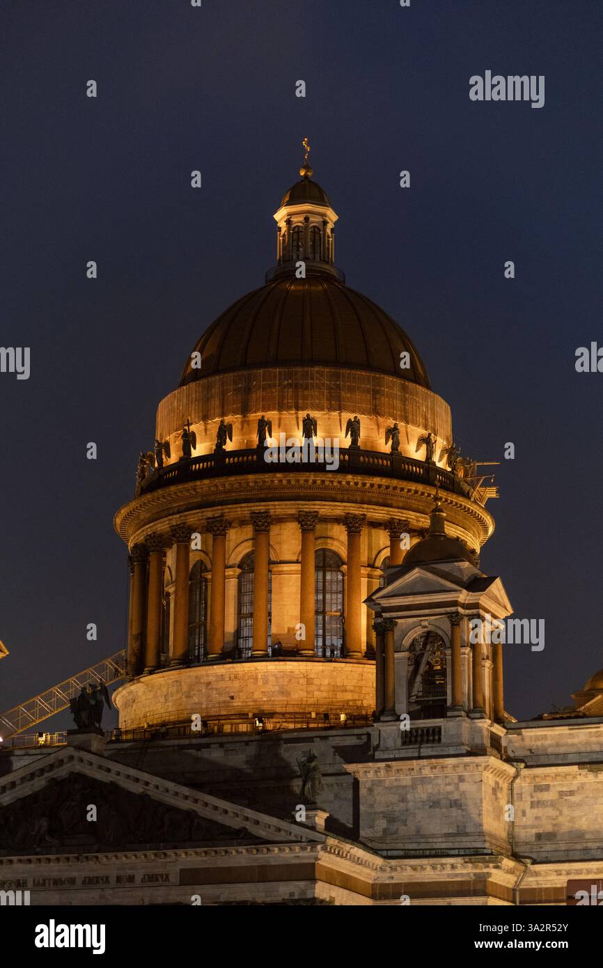 March 11, 2025, Saint Petersburg, Russia. Saint Petersburgs iconic St. Isaacs Cathedral ...