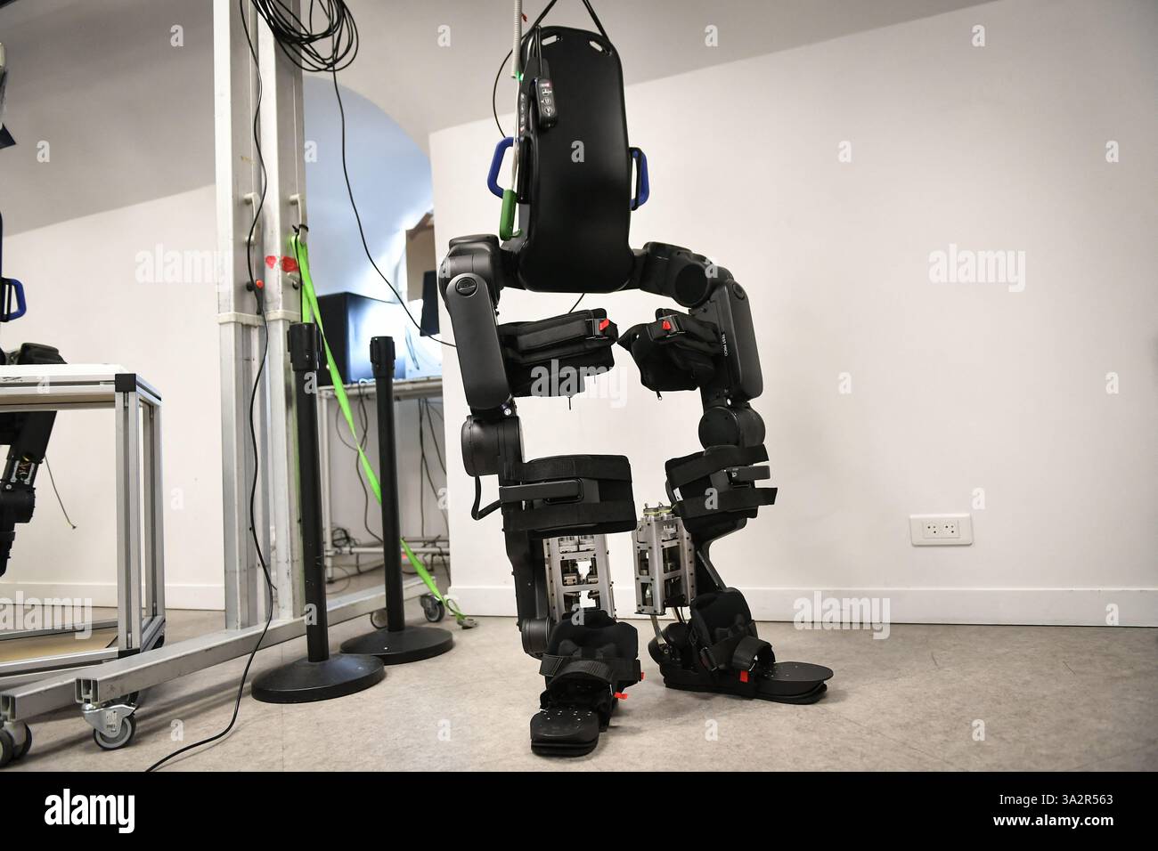 Paris, France. 13th Mar, 2025. This photograph shows an exoskeleton as ...