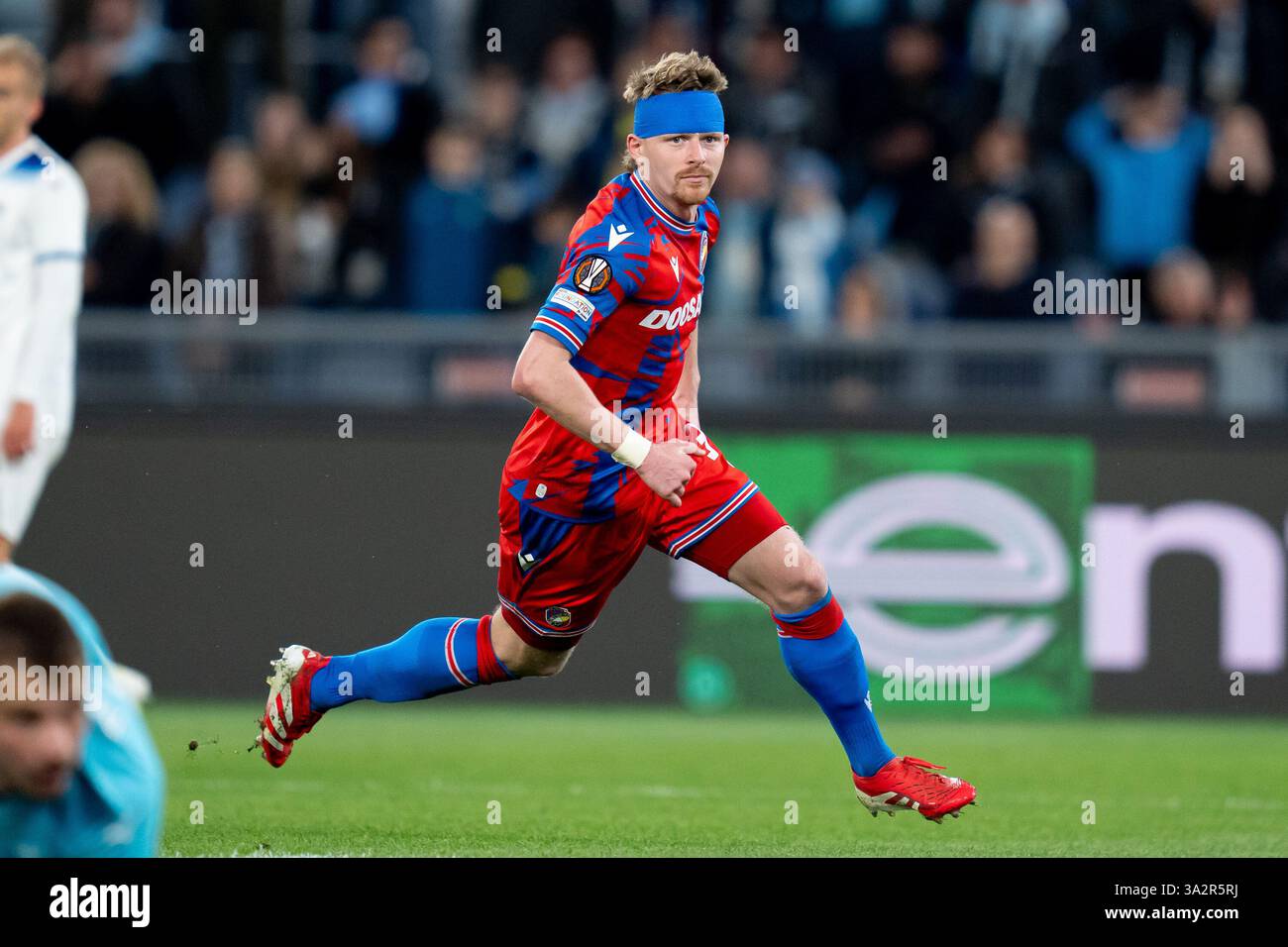 Rome, Italy. 13th Mar, 2025. Pavel Sulc of FC Viktoria Plzen celebrates ...