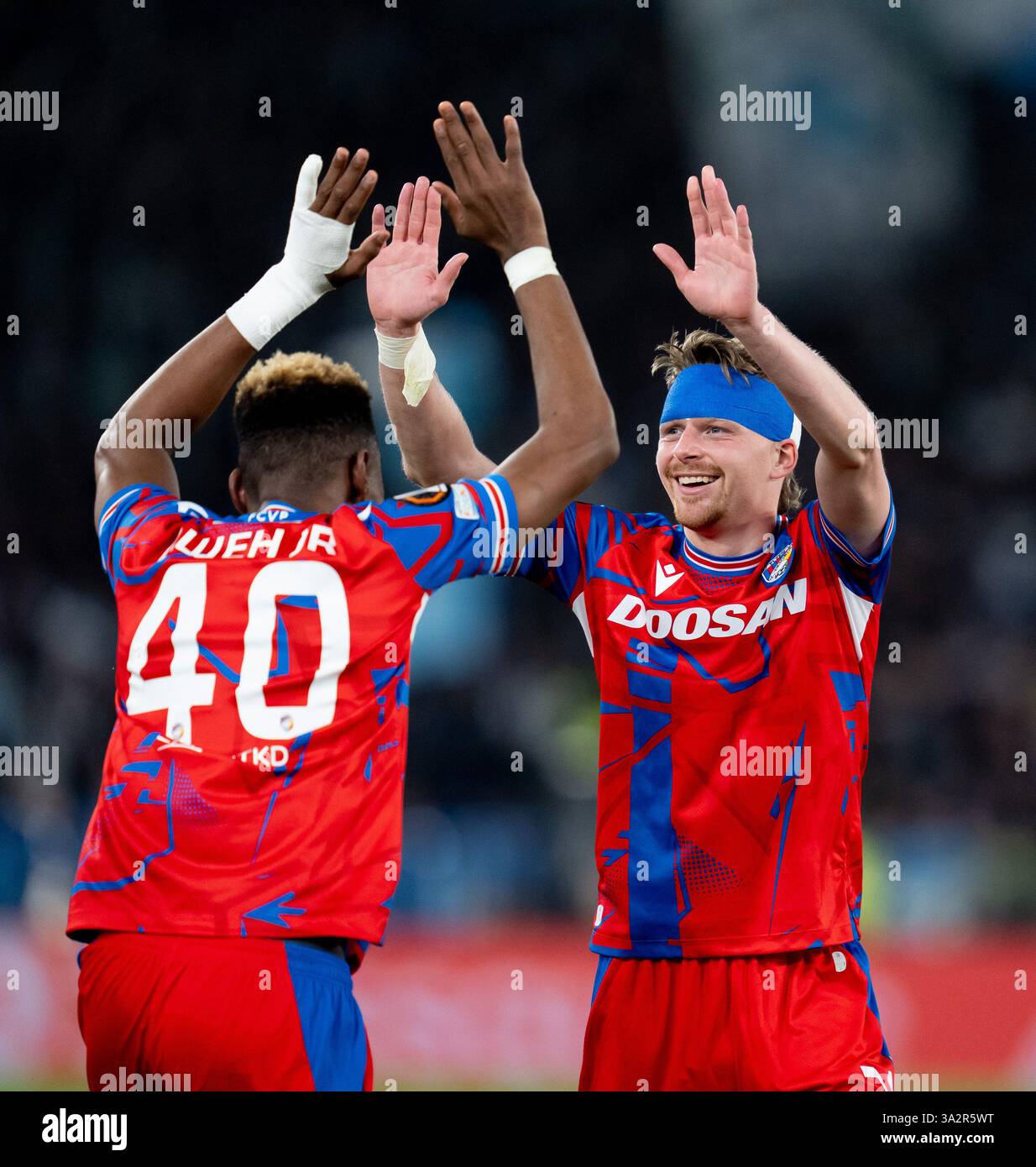 Pavel Sulc of FC Viktoria Plzen celebrates after scoring first goal ...