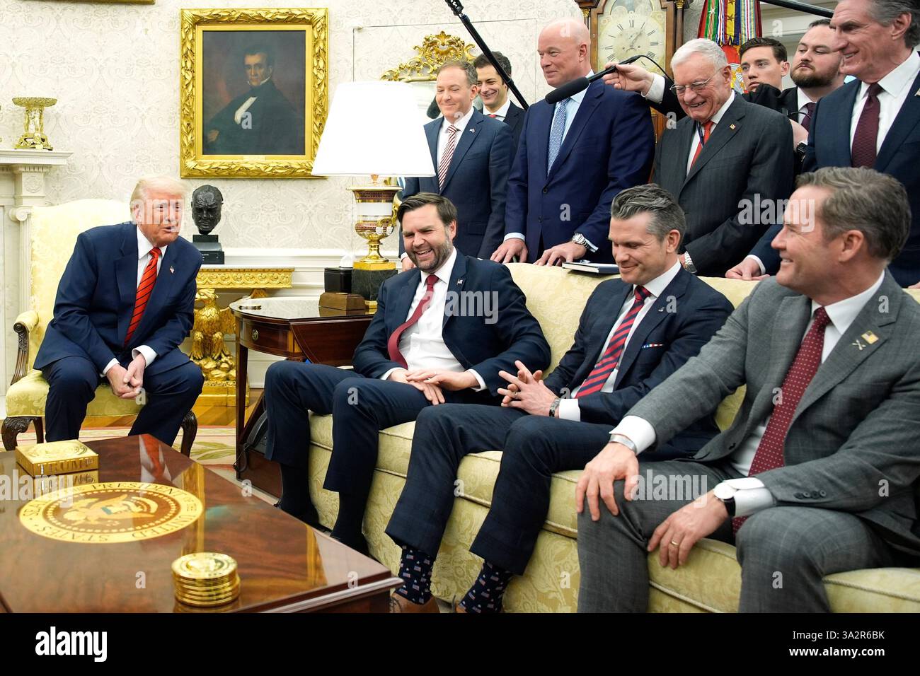 United States President Donald Trump meets with Mark Rutte, Secretary ...