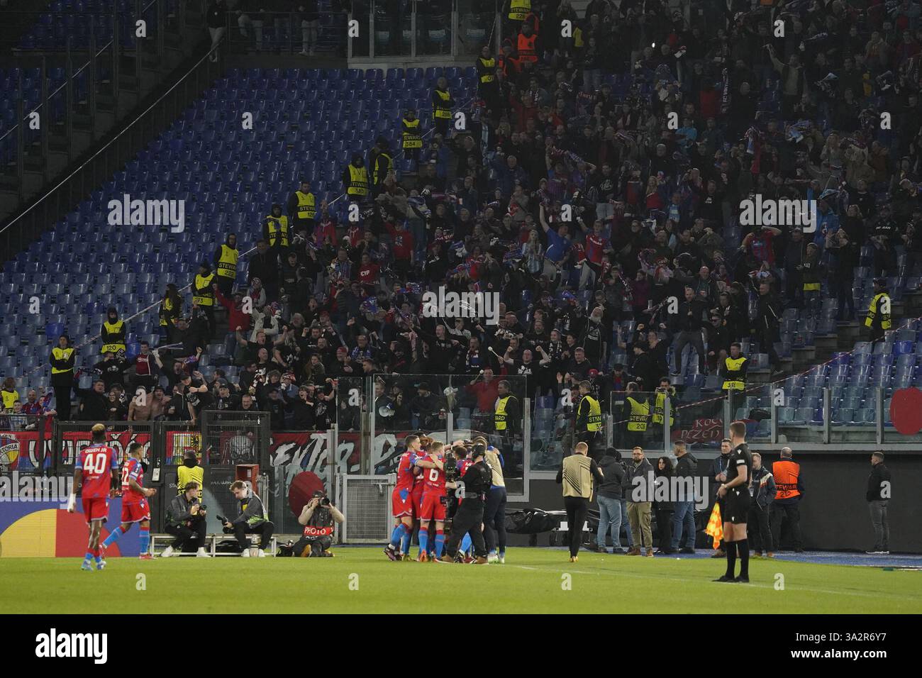 Pavel Sulc celebrates after goal during the round of 16 of the UEFA ...