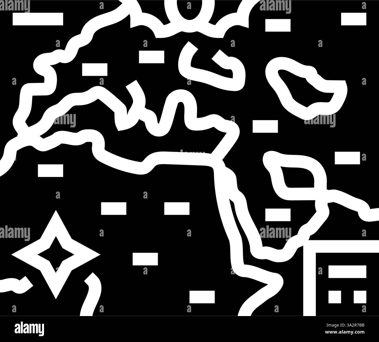 old world maps geographical discoveries glyph icon vector illustration ...