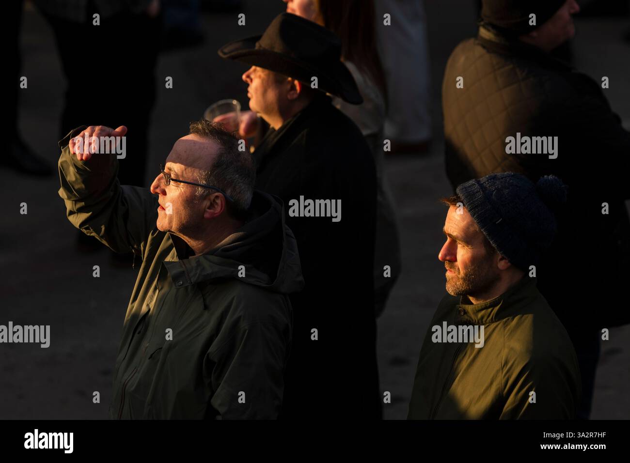 Cheltenham, England. March 13, 2025: General views of spectators ...