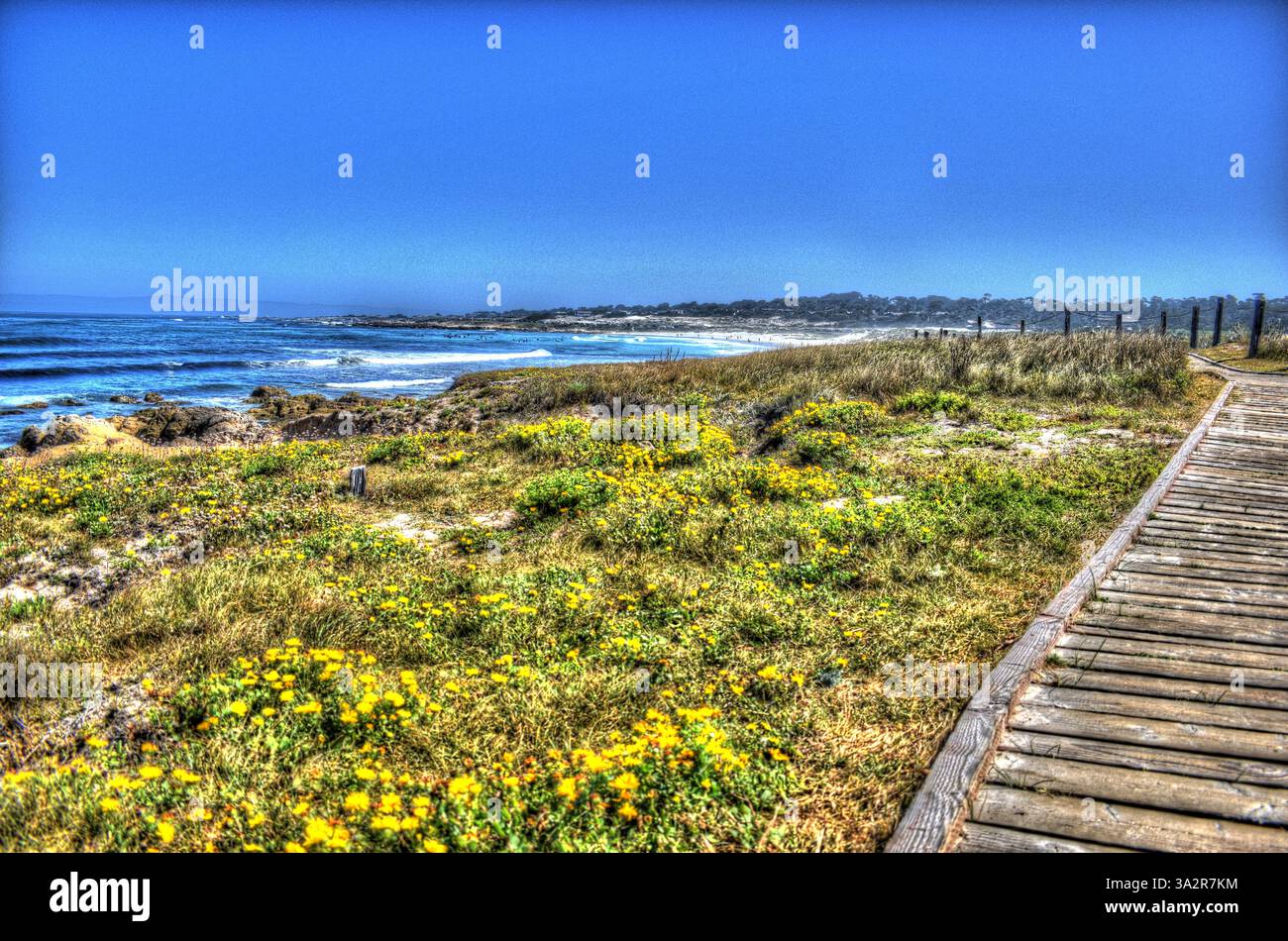 Beach Boardwalk The Links at Spanish Bay Pebble Beach California Stock ...