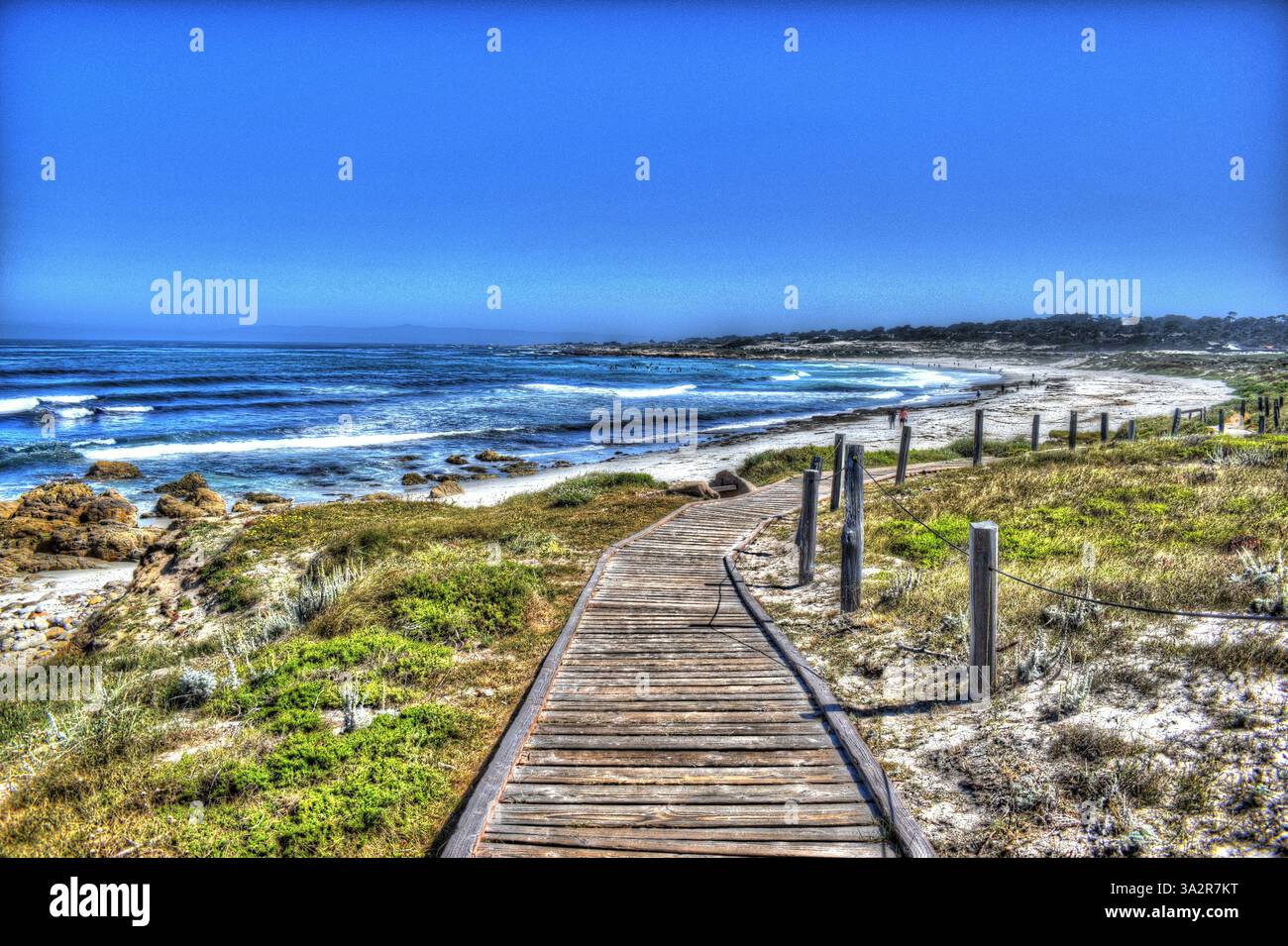 Beach Boardwalk The Links at Spanish Bay Pebble Beach California Stock ...