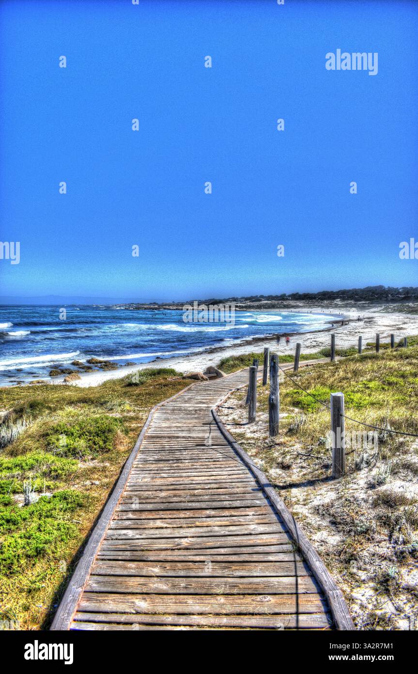 Beach Boardwalk The Links at Spanish Bay Pebble Beach California Stock ...