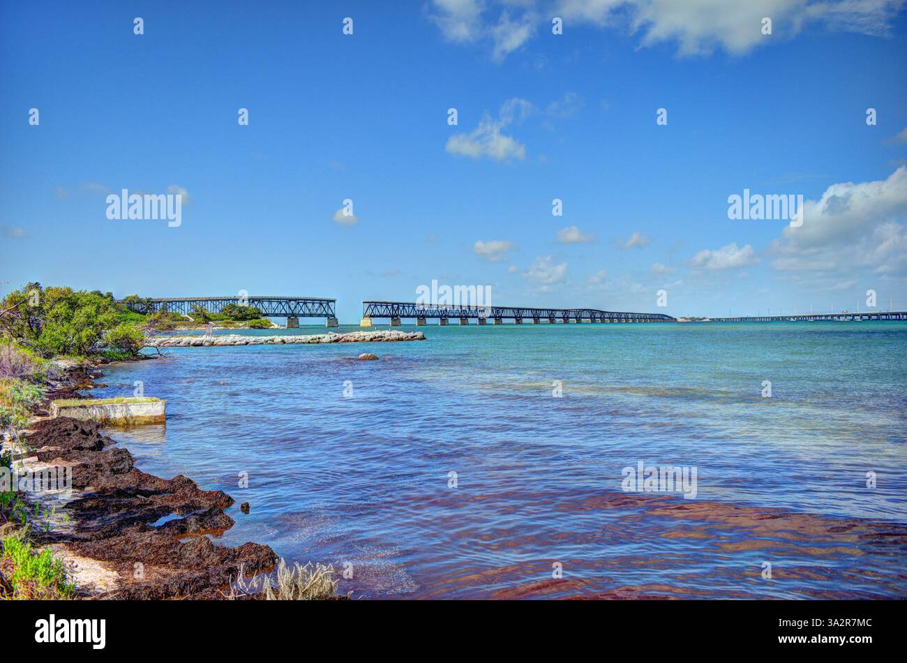 Bahia Honda State Park 7 Mile Bridge Florida Keys Stock Photo - Alamy