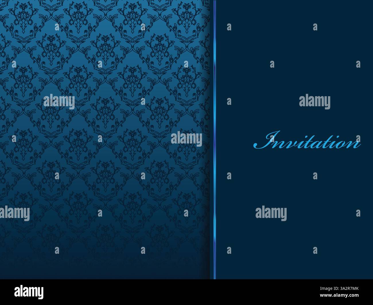 Abstract modern luxury blue vintage Invitation card background vector ...