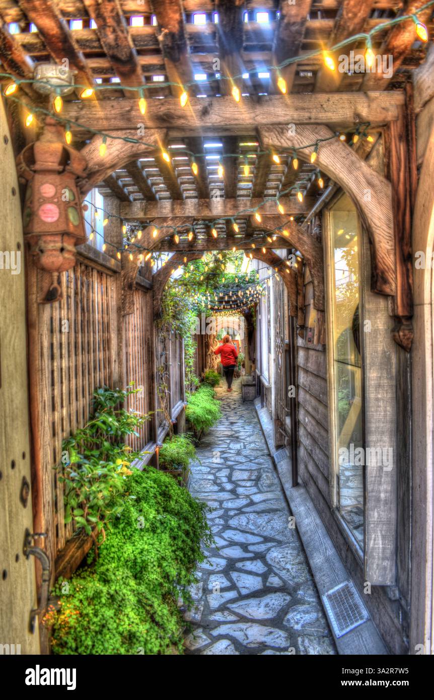 Downtown Alley Way at Carmel by the Sea, California Stock Photo - Alamy
