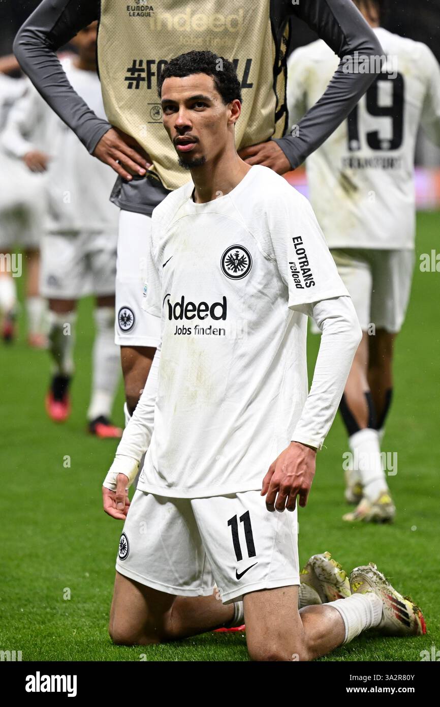 13 March 2025, Hesse, Frankfurt/M.: Soccer, Europa League, Eintracht ...