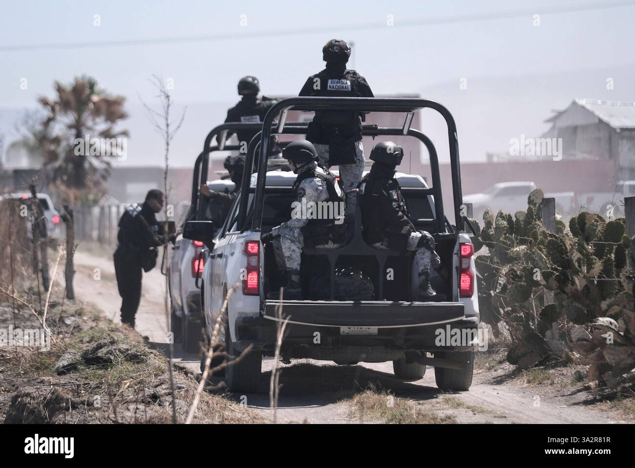 Mexican National Guards arrive to Izaguirre Ranch where skeletal ...