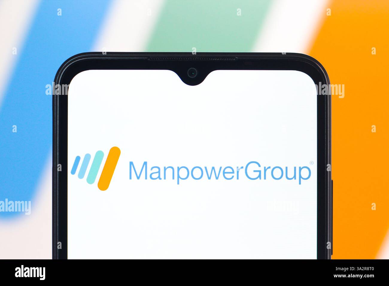 Canada. 13th Mar, 2025. In this photo illustration, the ManpowerGroup ...