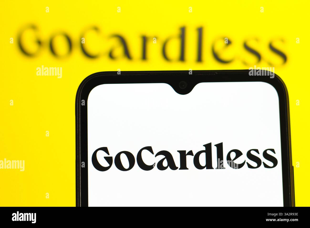 Canada. 13th Mar, 2025. In this photo illustration, the GoCardless logo ...