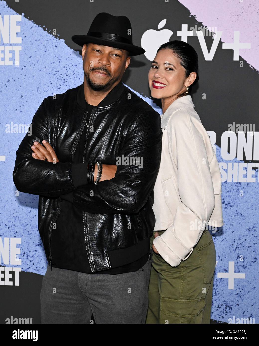 March 12, 2025, Hollywood, California, USA: Finesse Mitchell and Adris ...