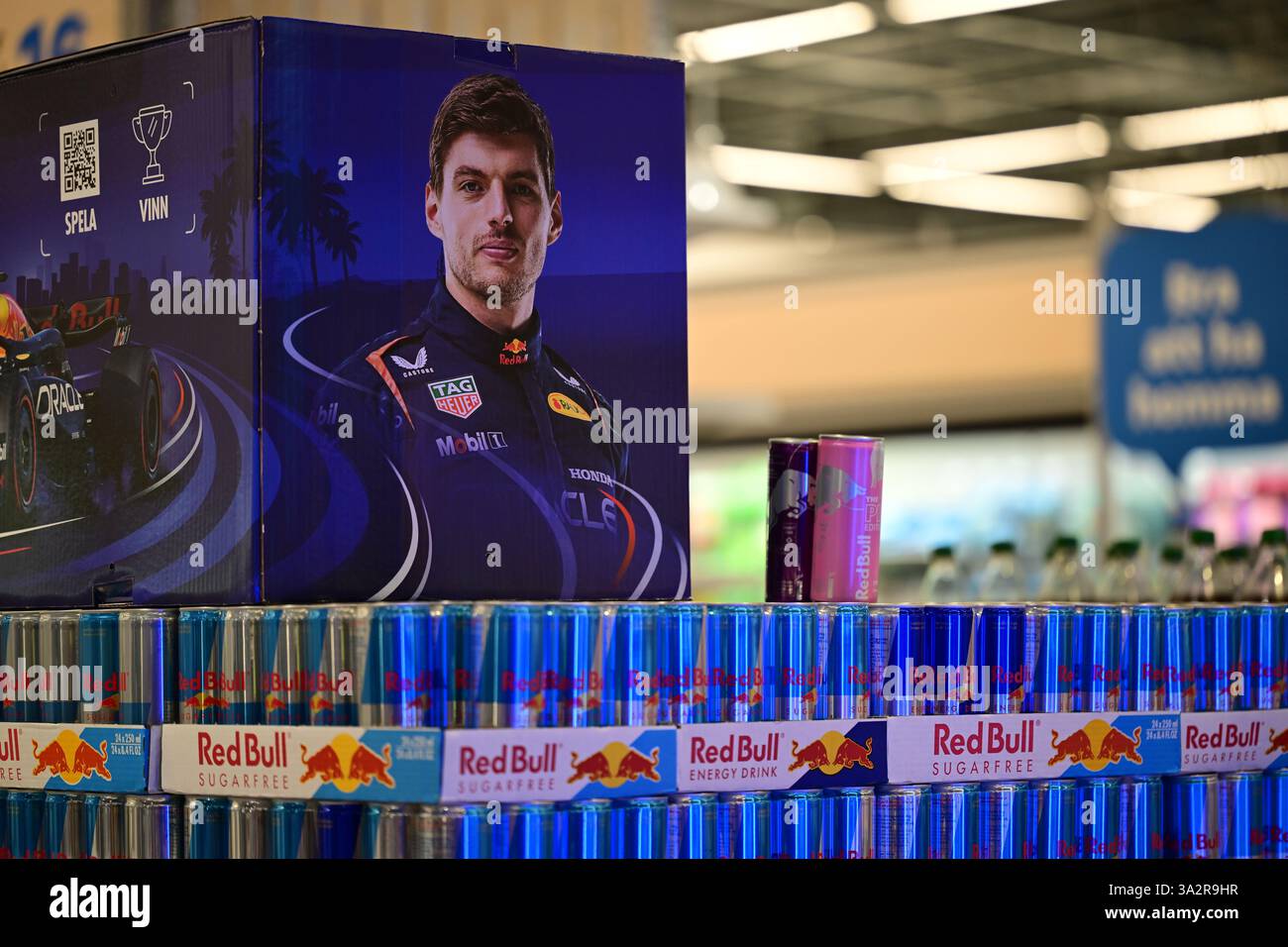Kristianstad, Skåne, Sweden. March 13 2025. Inside the grocery store ...