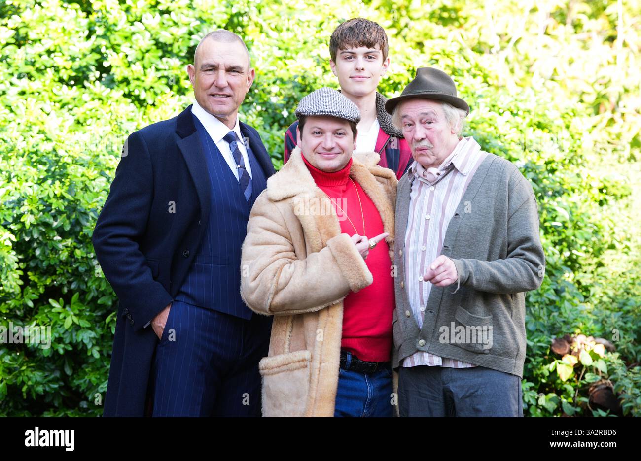 Vinnie Jones, in character as Danny Driscoll, Sam Lupton as Del Boy ...