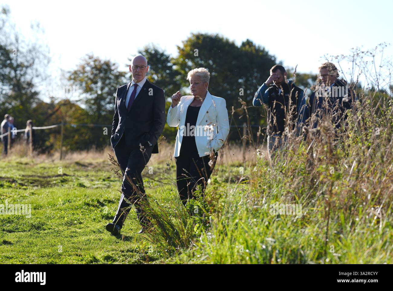Scottish First Minister John Swinney alongside SEPA Chief Executive ...