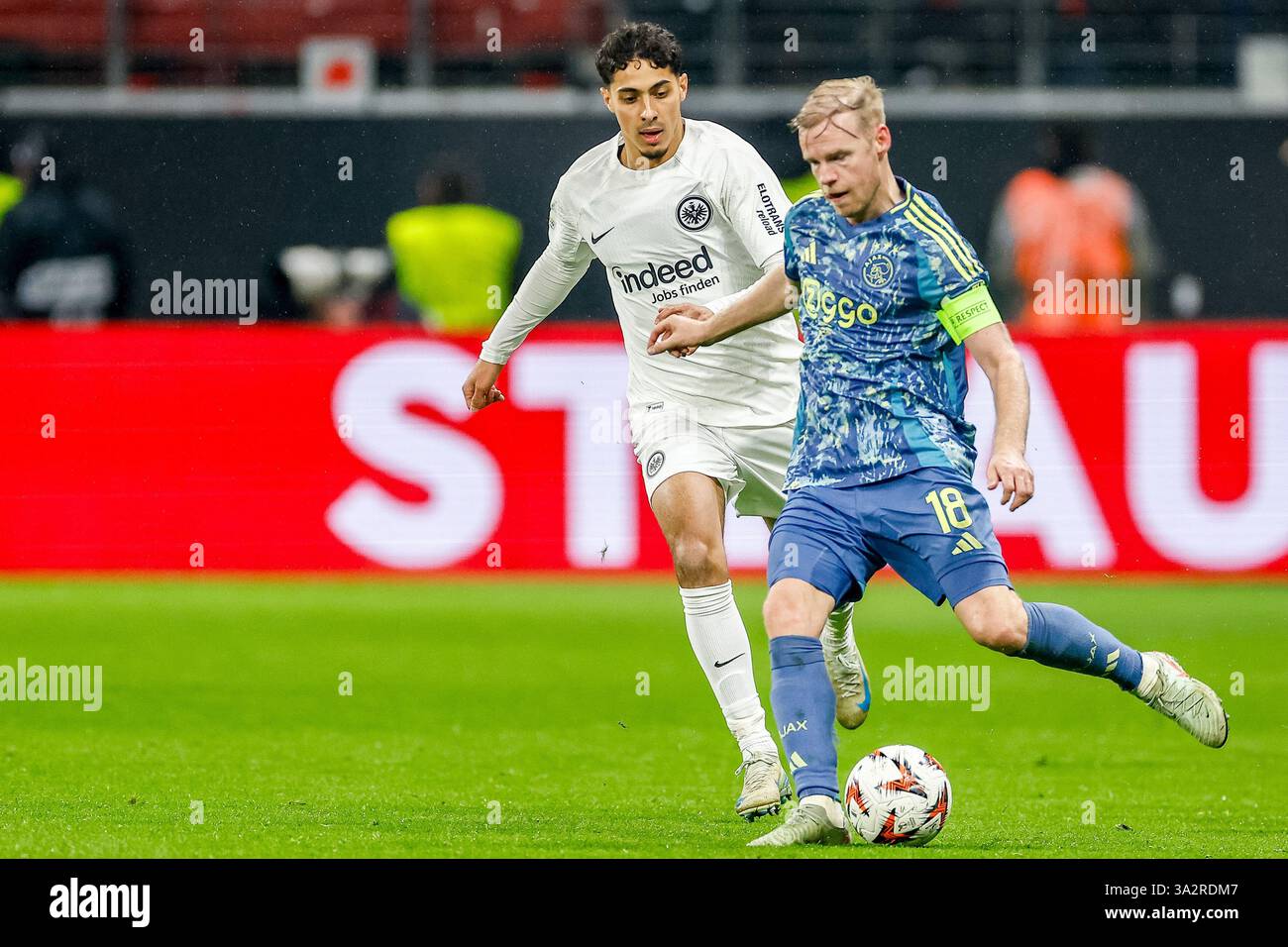 FRANKFURT, 13-03-2025. Deutsche Bank Park. 8th final Europa League ...