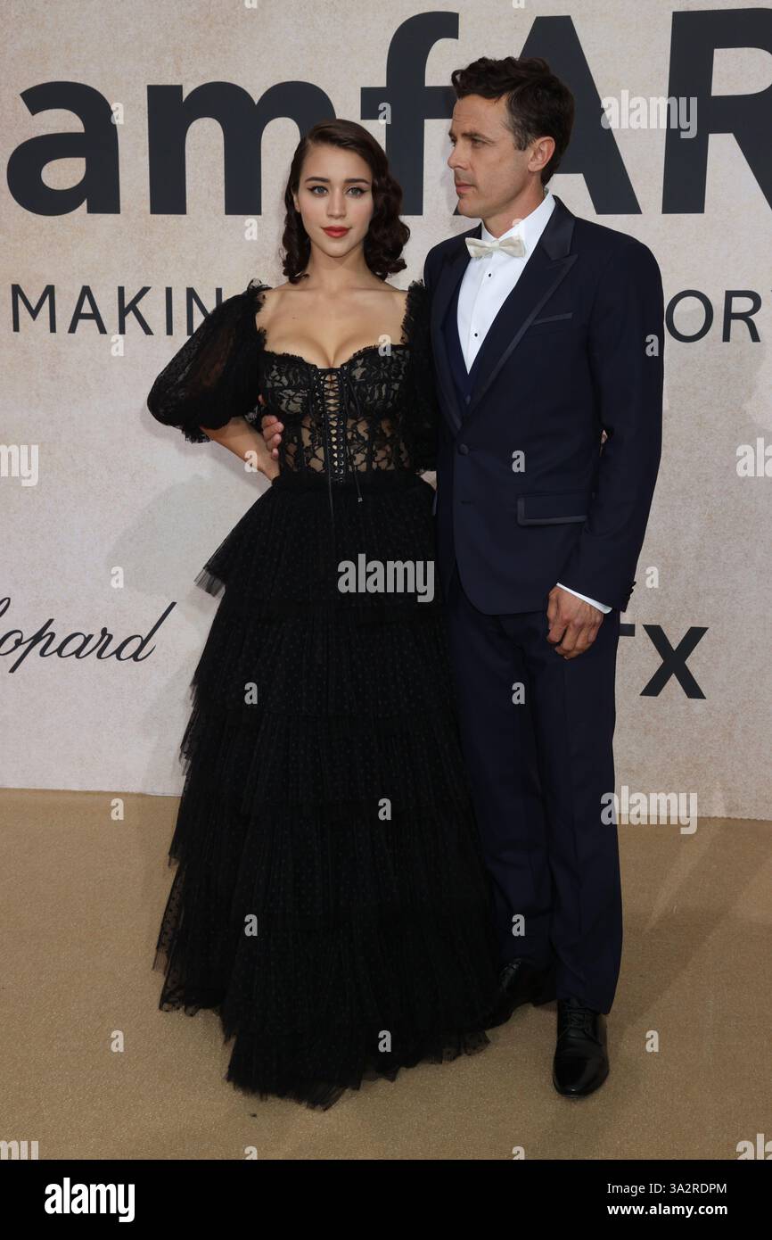 Caylee Cowan, Casey Affleckat amfAR Gala Cannes 2022 at Hotel du Cap ...