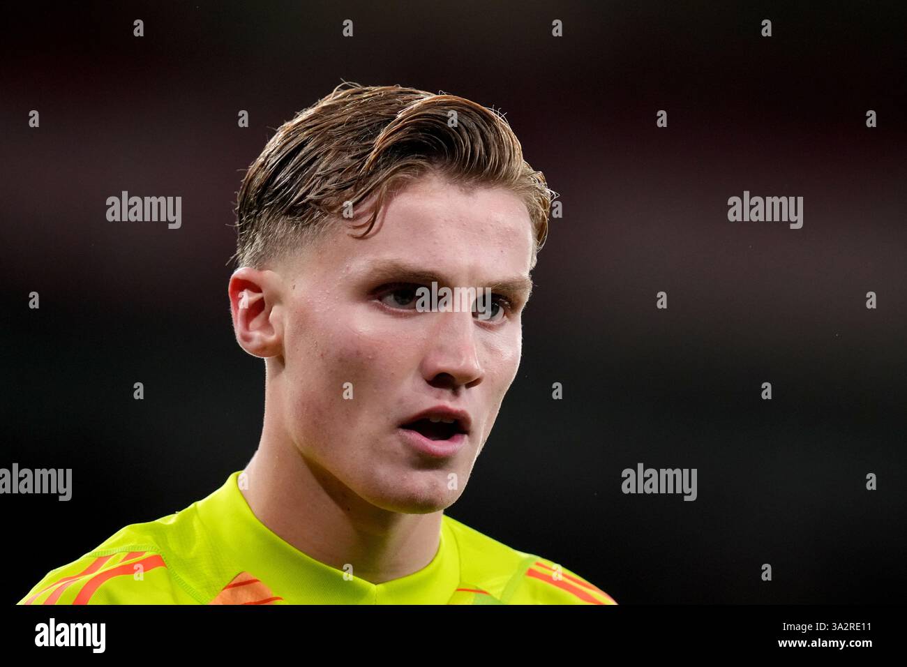 Arsenal goalkeeper Jack Porter during the Carabao Cup third round match ...