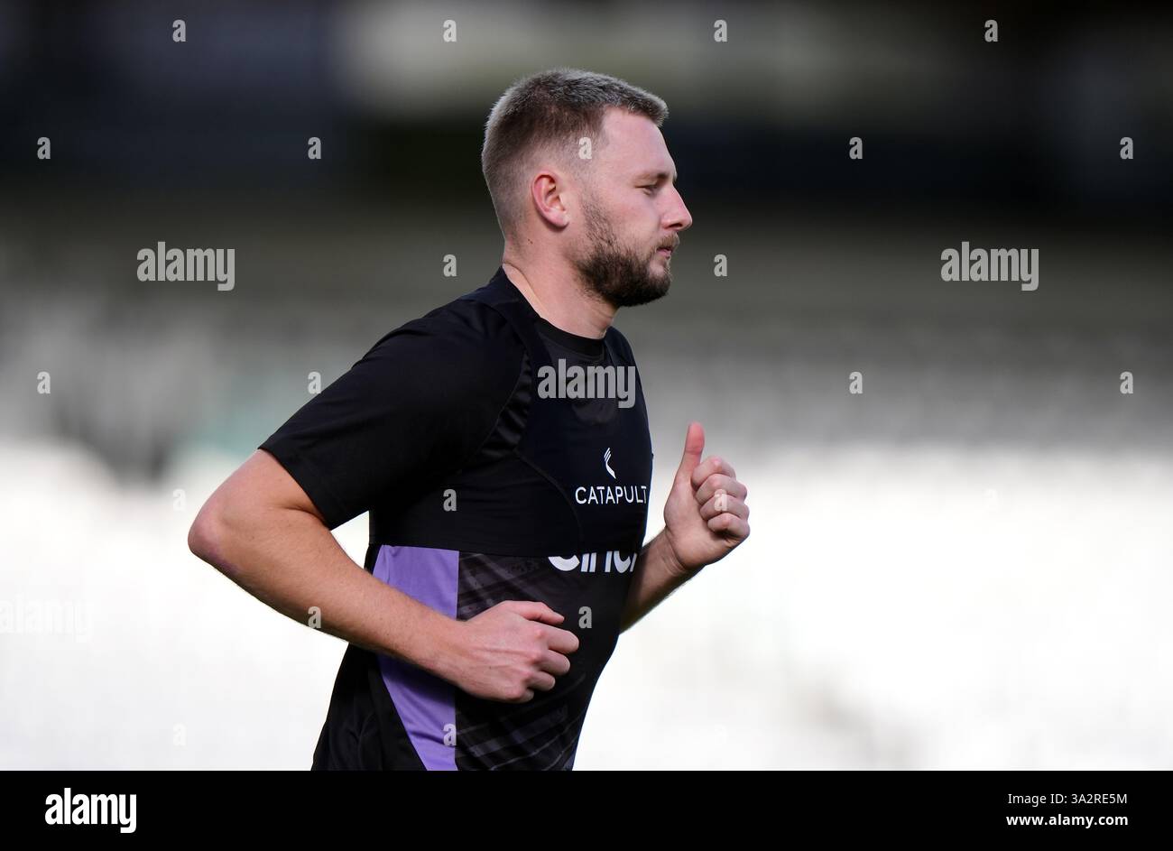 England's Gus Atkinson during a nets session at Lord's Cricket Ground ...