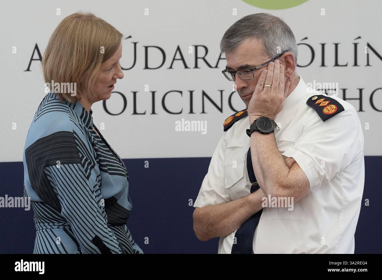 Garda Commissioner Drew Harris and Policing Authority Chair Dr Elaine ...