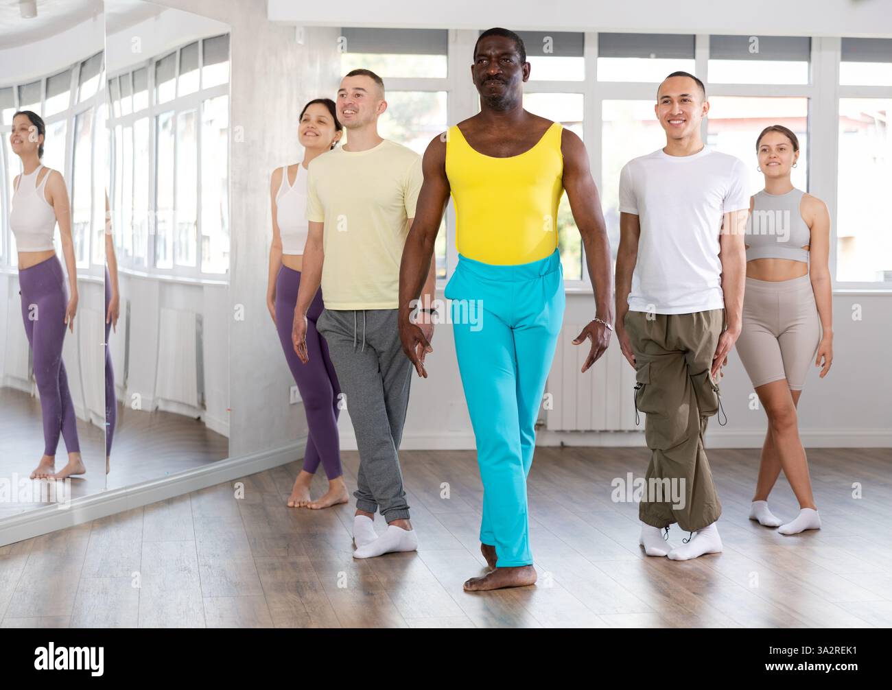Group of people dancing folk dances Stock Photo - Alamy