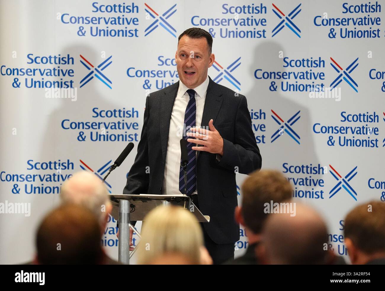 Russell Findlay after he is announced as new Scottish Conservatives ...