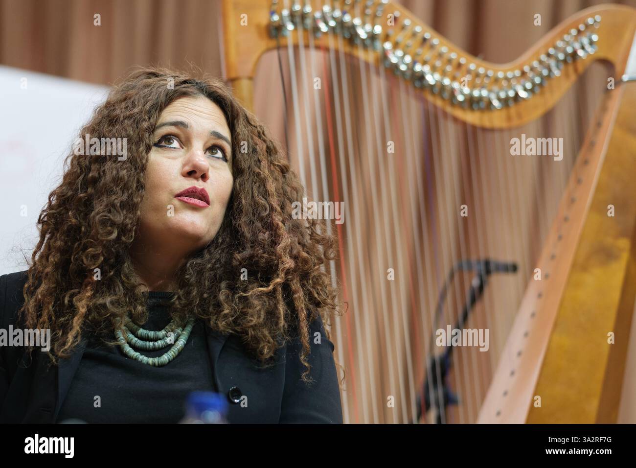 Artist Ana Crisman performs in Madrid, March 13, 2025, Spain Stock ...