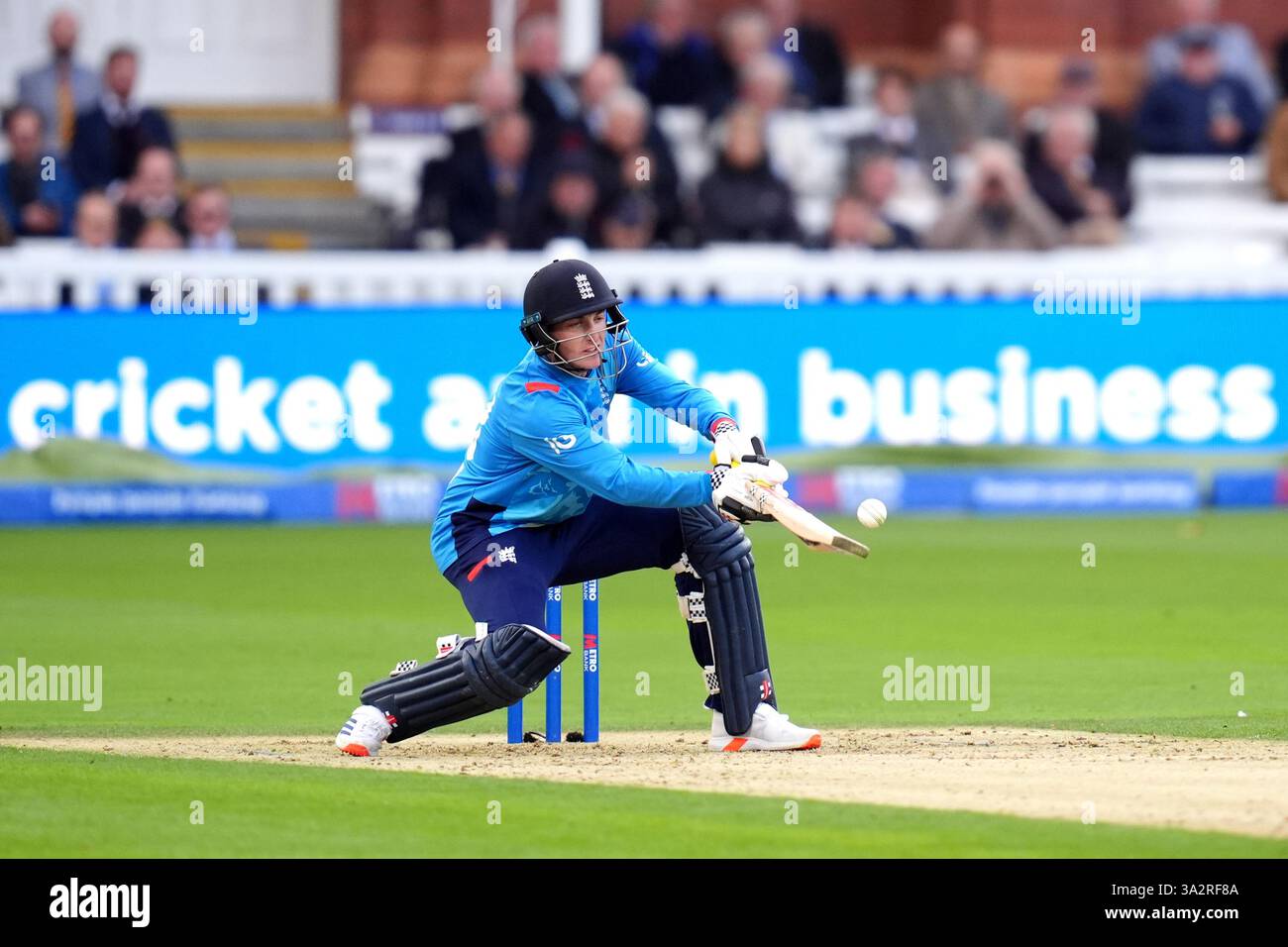 England's Harry Brook batting during the fourth One Day International ...