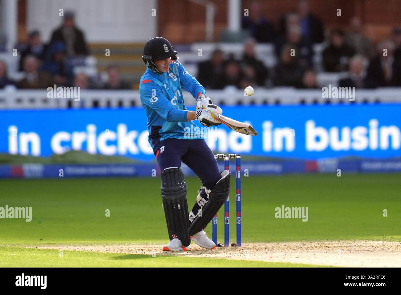 England's Harry Brook batting during the fourth One Day International ...