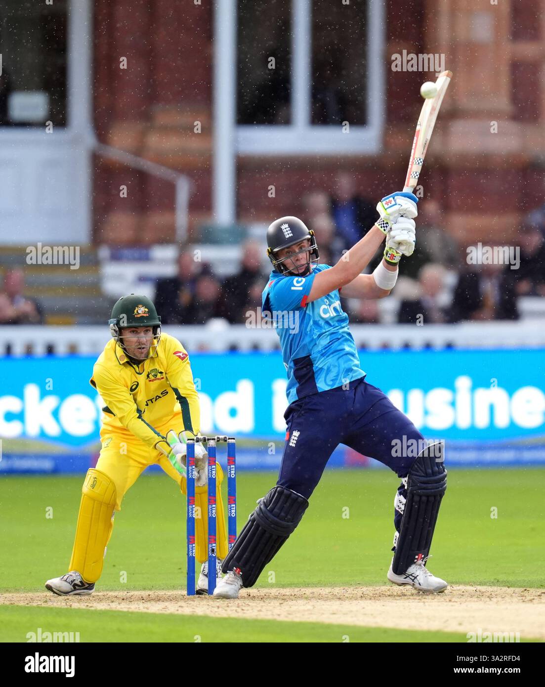 England's Jamie Smith batting during the fourth One Day International ...